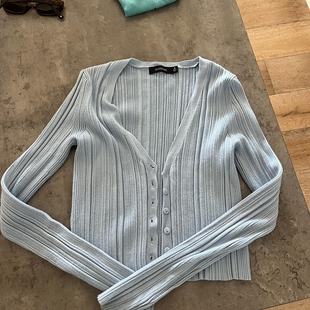 Blue cardigan from Glassons Size small Barely worn - Depop