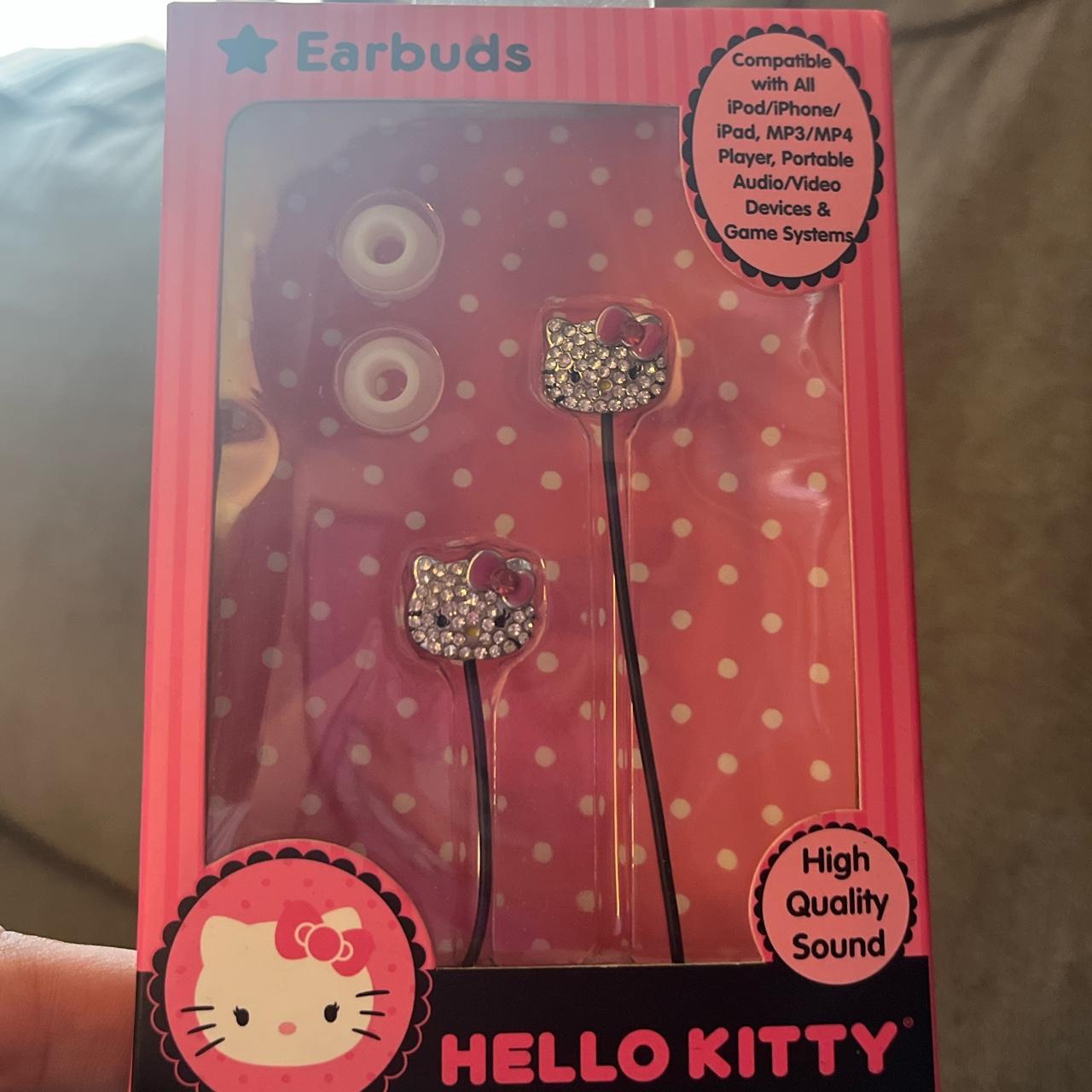 Hello kitty glitter earbuds 💘 Brand new / never... - Depop