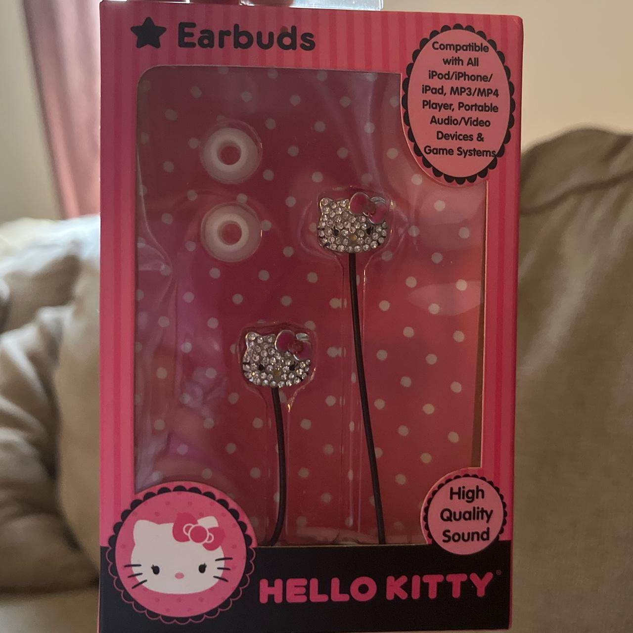 Hello kitty glitter earbuds 💘 Brand new / never... - Depop