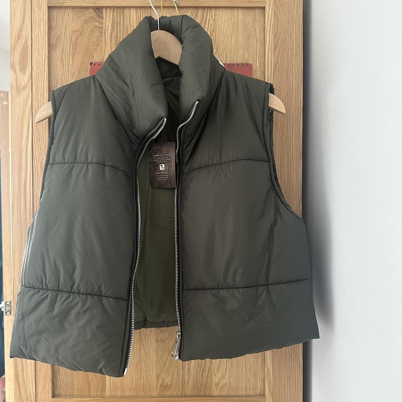 Forest green Puffer gilet from boutique brand! 🫶🏻... - Depop