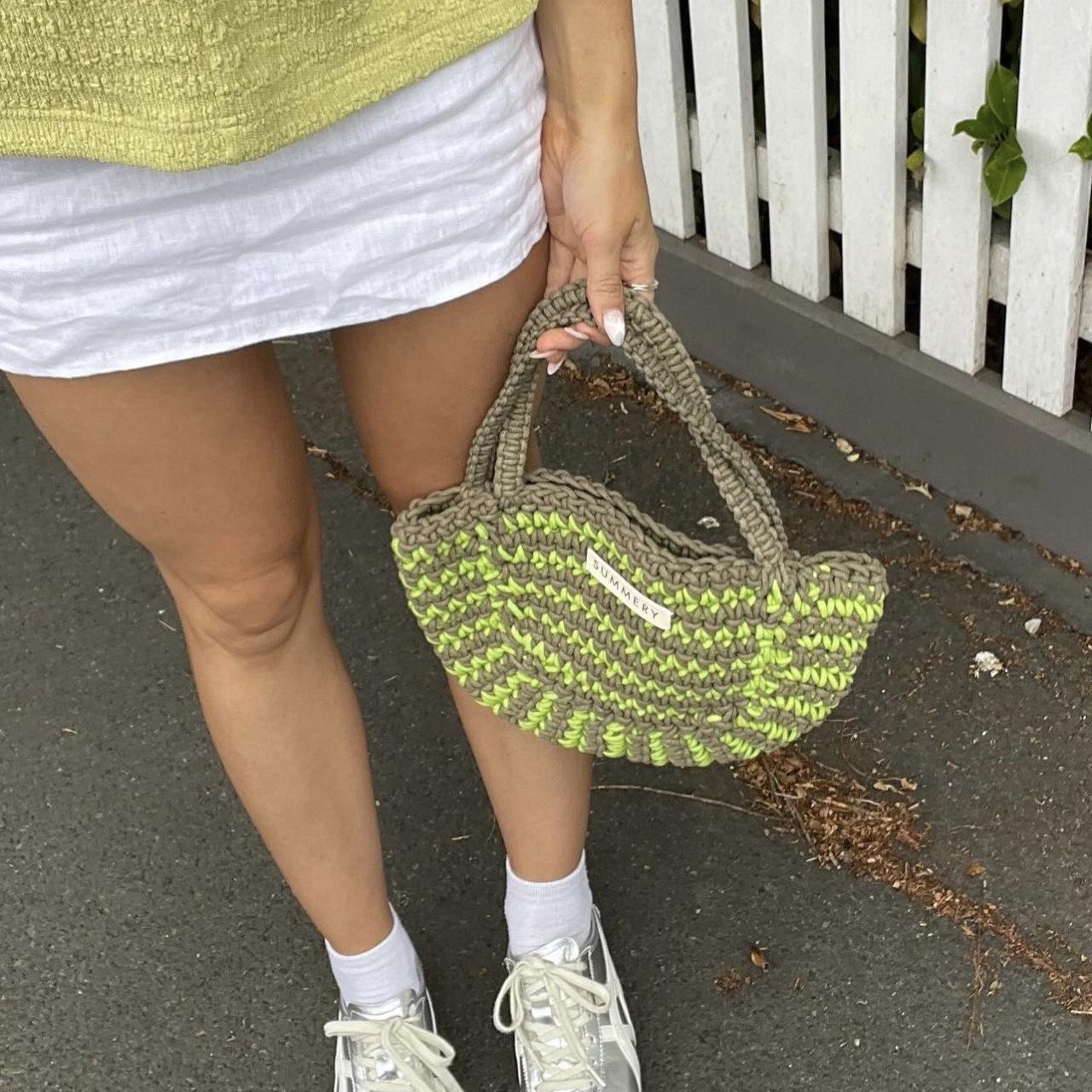 Jojo Small Bag - Bud Green stripe - Depop