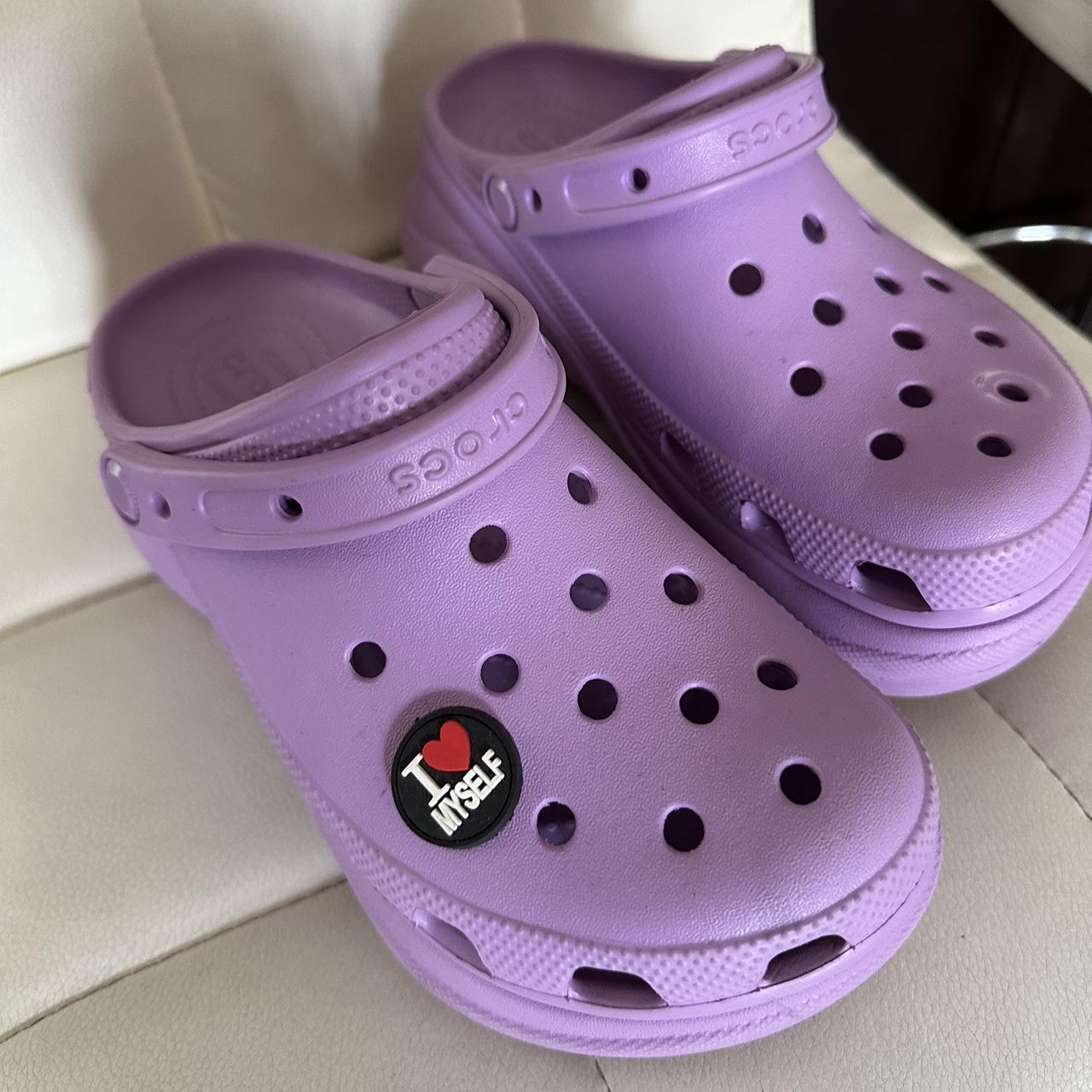 Wmns Purple Bae Platform Clogs (Crocs) Women’s once.... - Depop