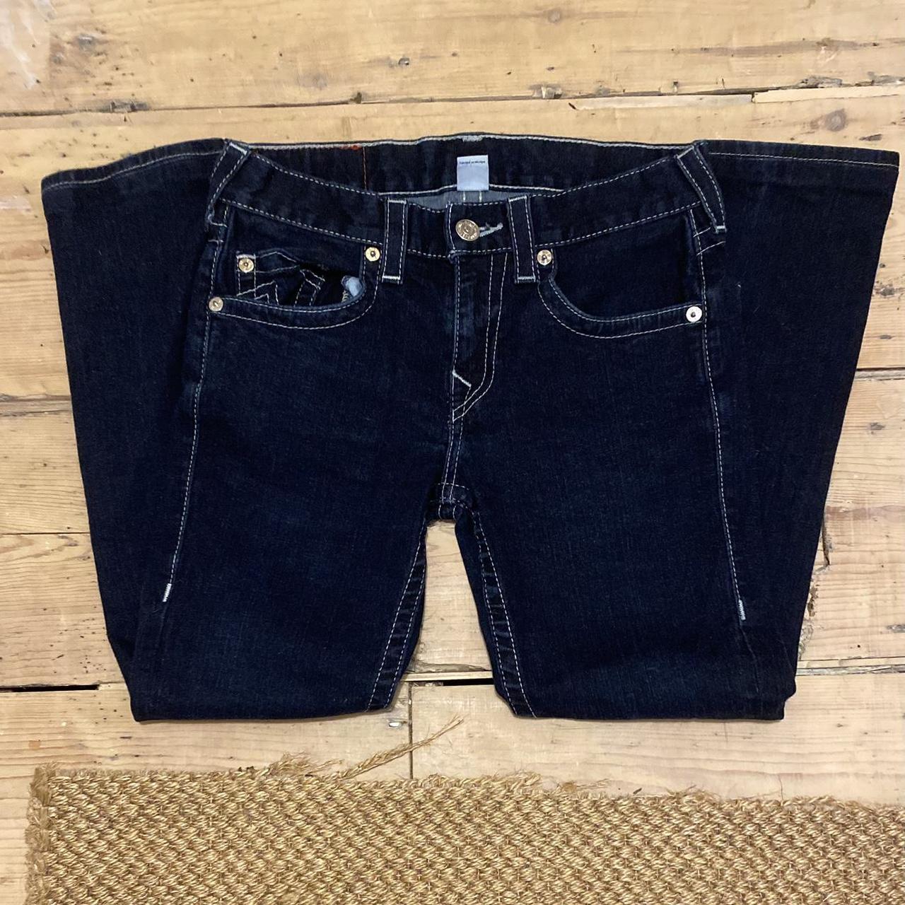 Dark blue true religion jeans Basicly brand new as... - Depop