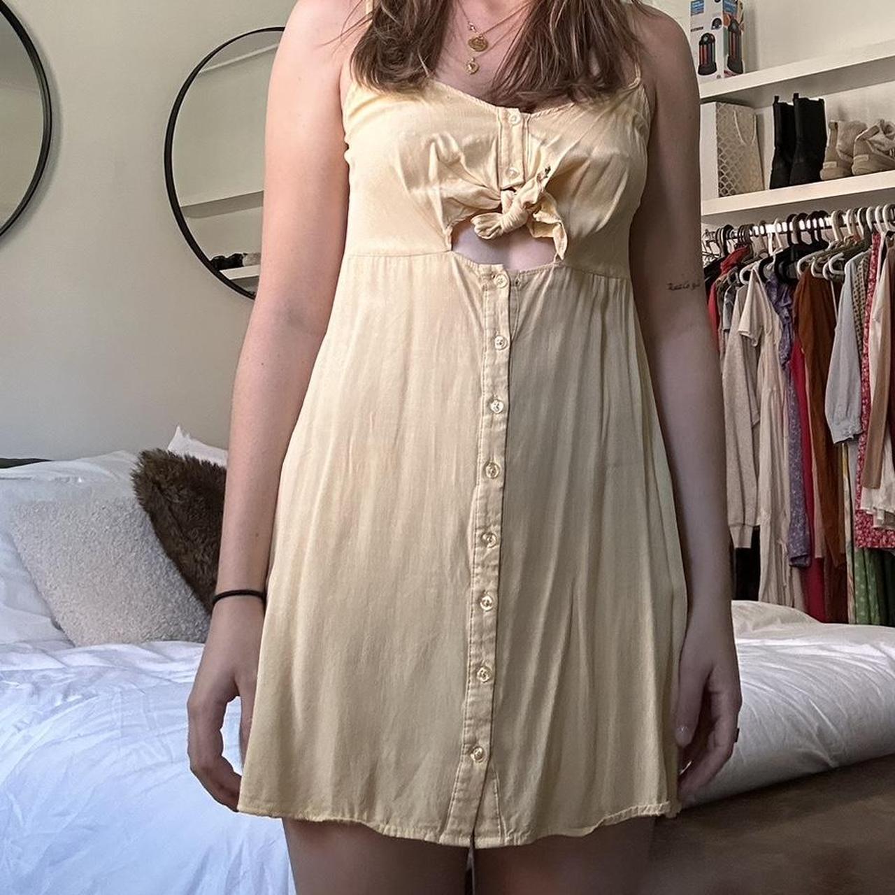 Pastel Yellow Sundress. Bought from Pacsun. Super... - Depop