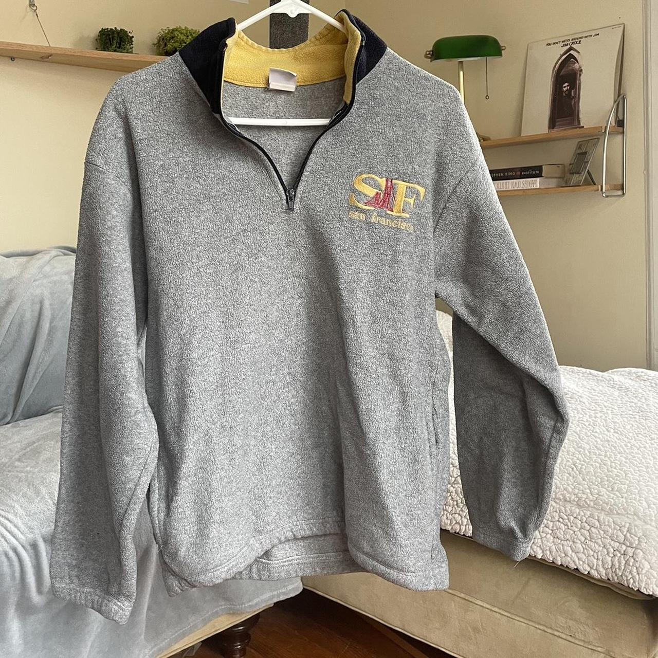 Vintage Pacific Styles Quarter Zip Fleece Sweatshirt... - Depop
