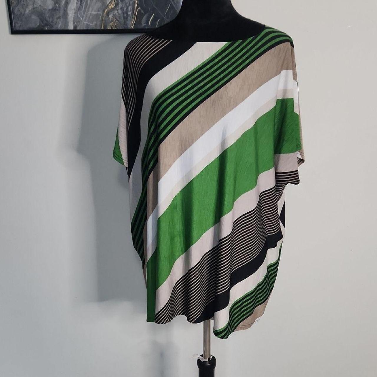 Asymmetrical Stripe Tunic Top | One Size Length of... | Depop