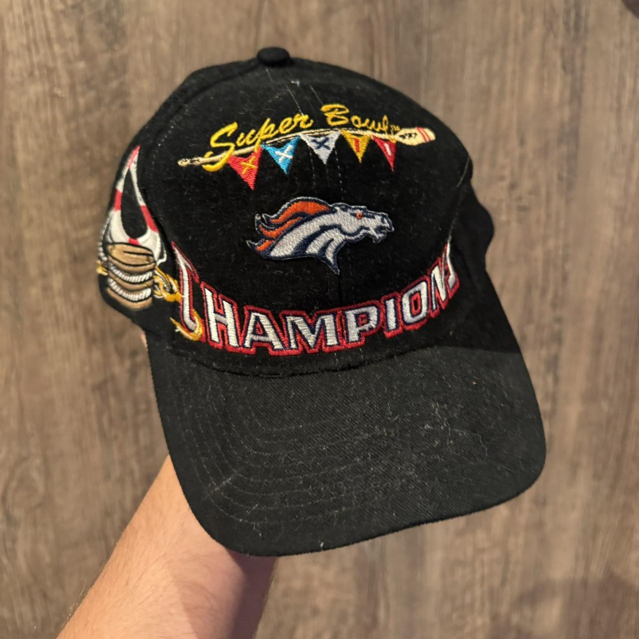 Vintage Denver Broncos Ball Cap Super Bowl 32... - Depop