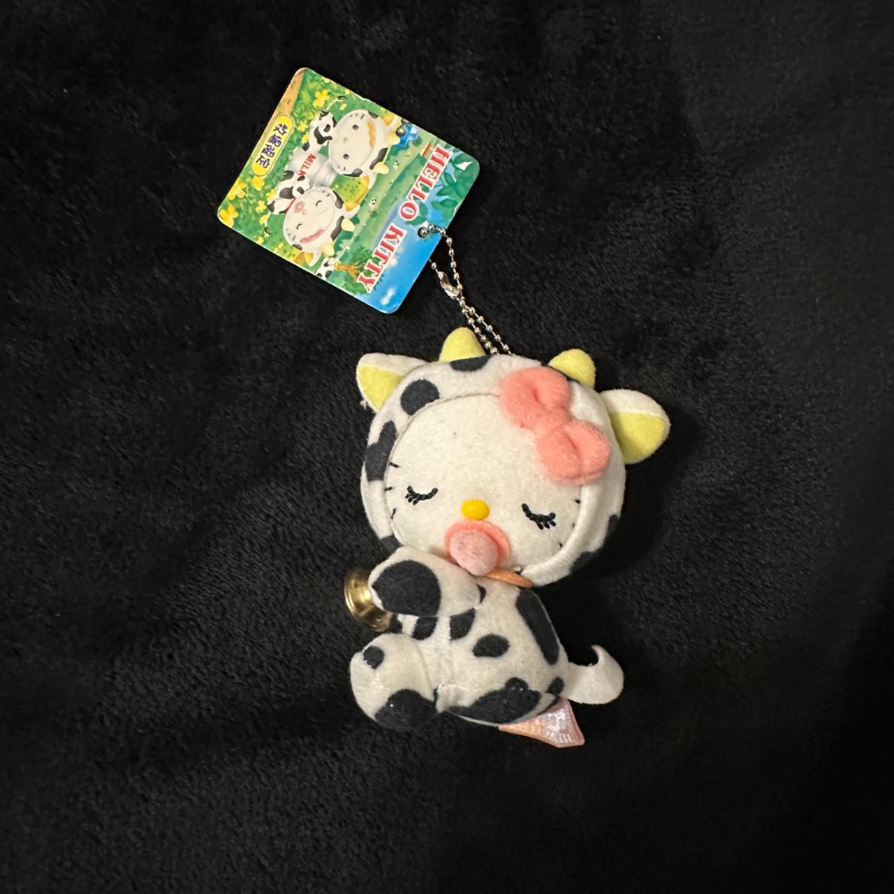 Vintage '03 Hello Kitty in Cow costume charm. - Depop
