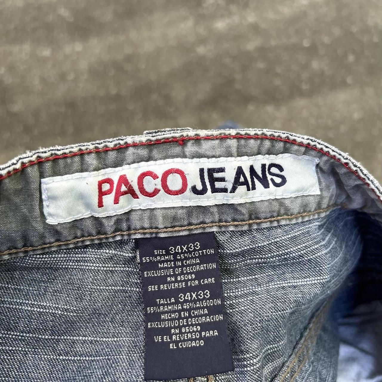 vintage paco jeans jnco style baggy pants size... - Depop