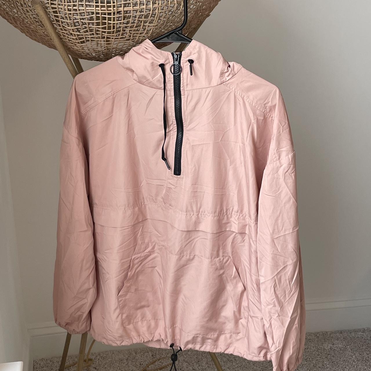 pink lounge/sportswear jacket size small worn a... - Depop