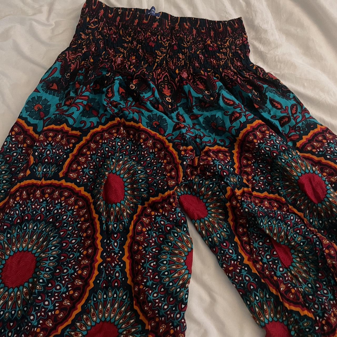 & Other Stories Women's Orange and Blue Bottoms | Depop