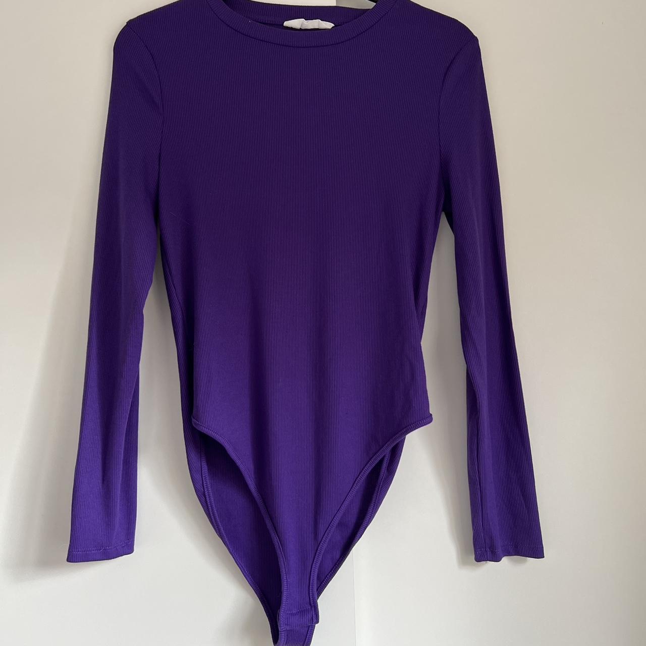 Purple body suit Never worn - Depop