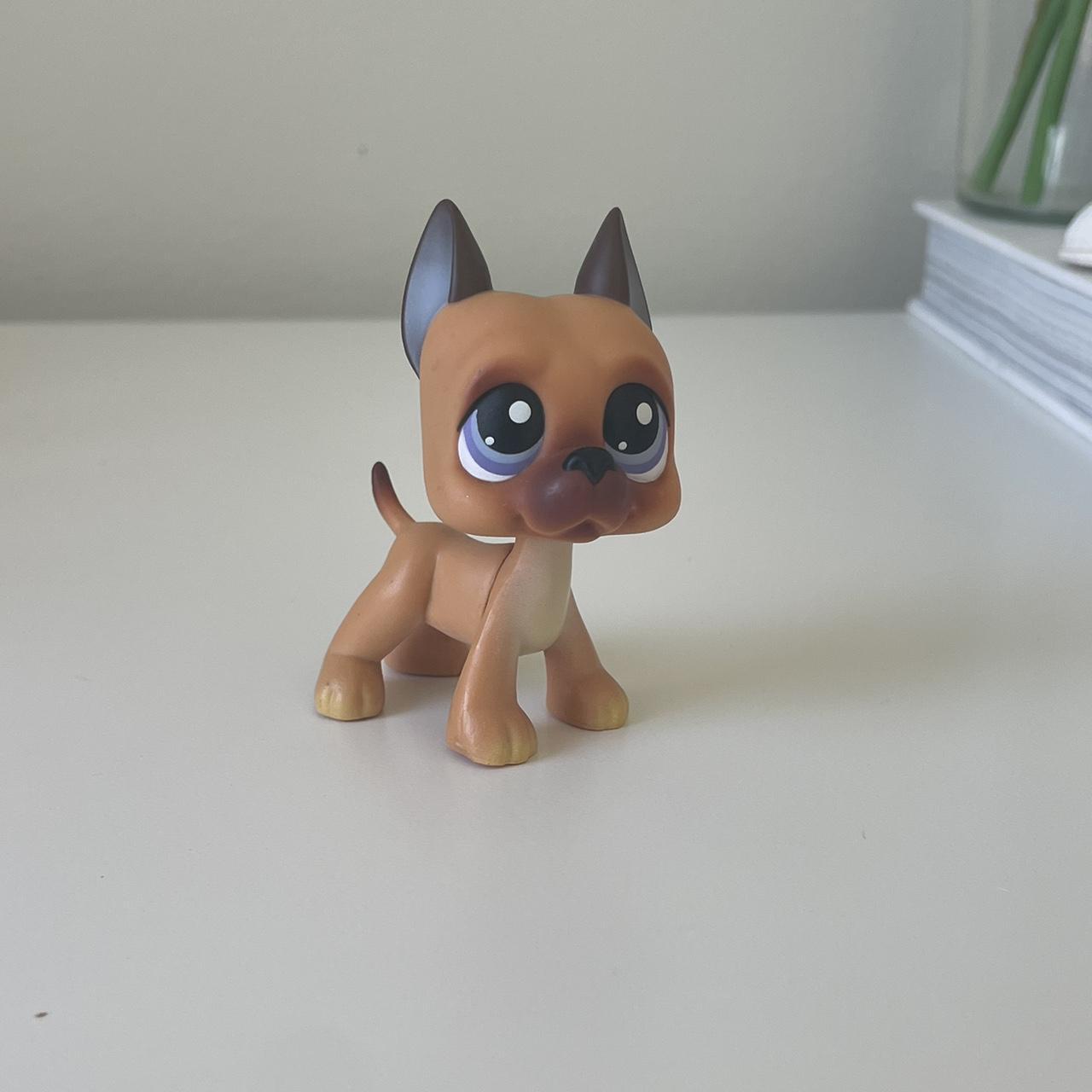 LPS Rare Brown Great Dane Dog #244 Littlest Pet... | Depop