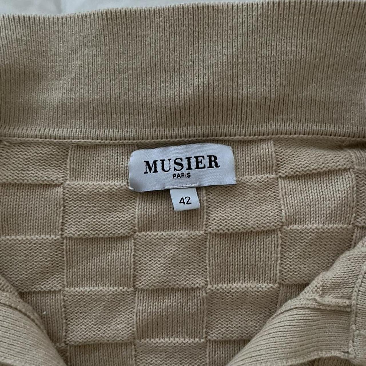 Musier Paris checked long sleeve top size 42 / US L - Depop