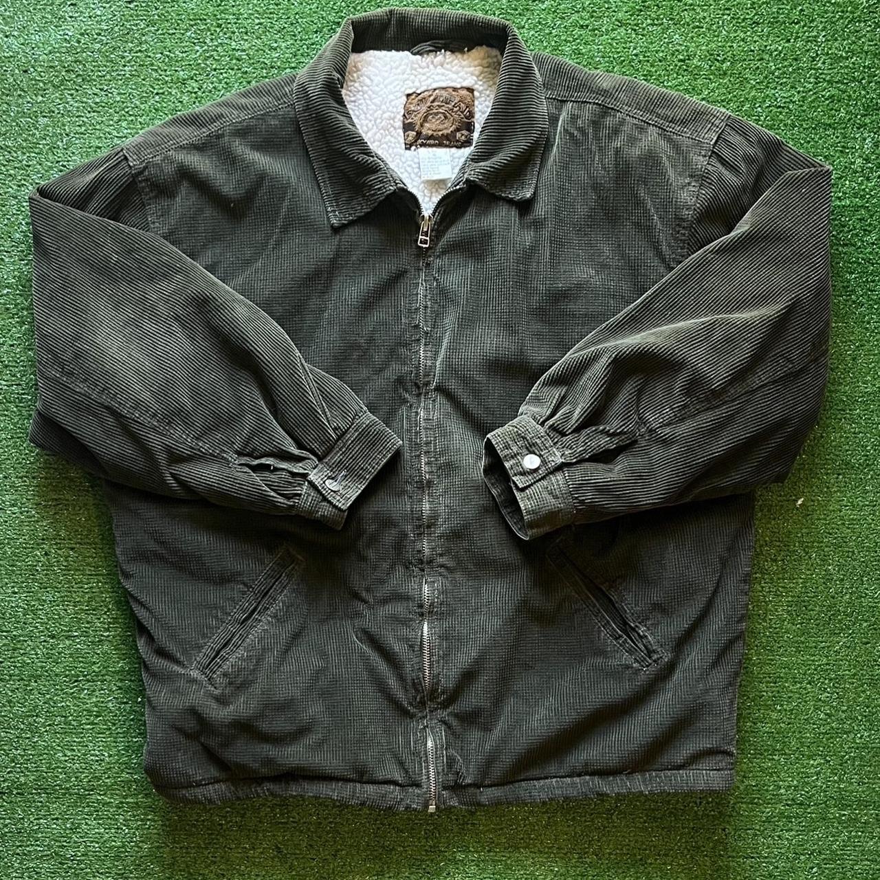 vintage bullhead outer corduroy jacket size XL great... - Depop