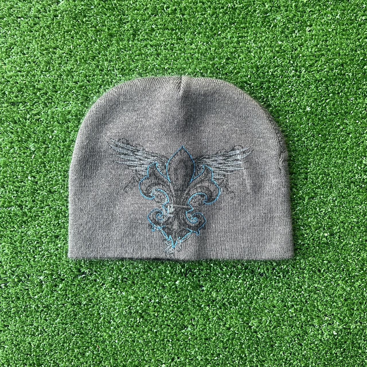 vintage 2000s skater graphic beanie cap size OS... - Depop