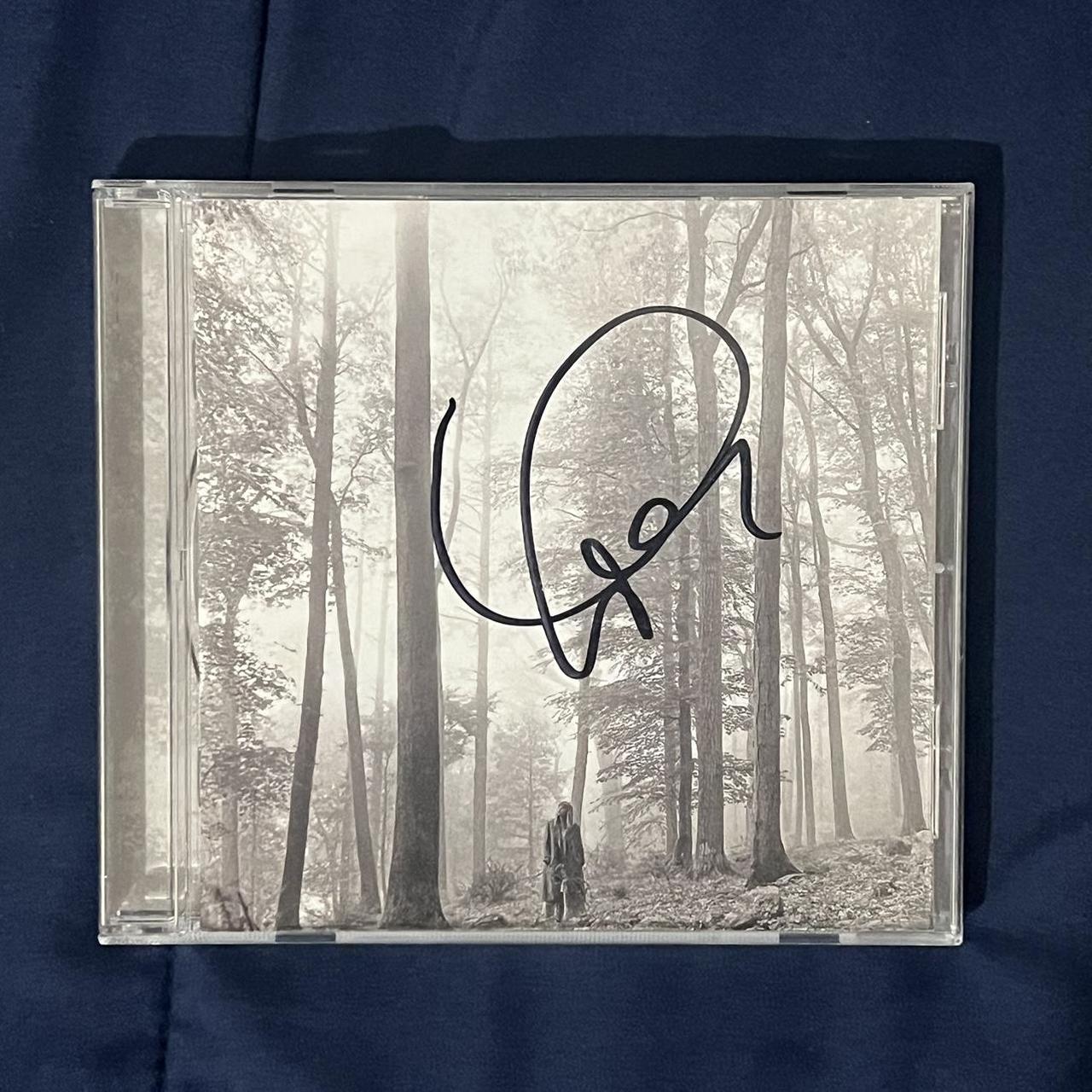 taylor swift - folklore SIGNED cd bought in 2020 &... - Depop