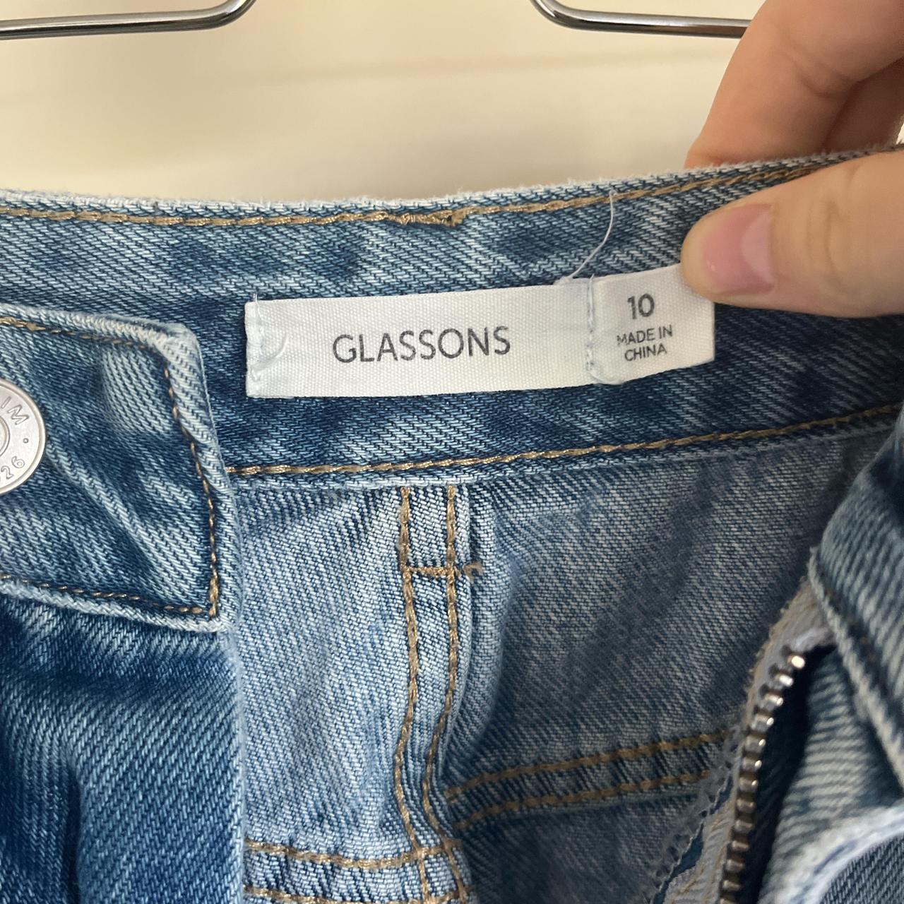 Glassons high waisted light wash jeans AU size... - Depop