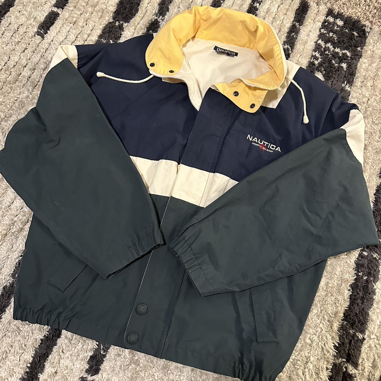 Vintage 90’s Nautica lightweight coat/ jacket . In... - Depop