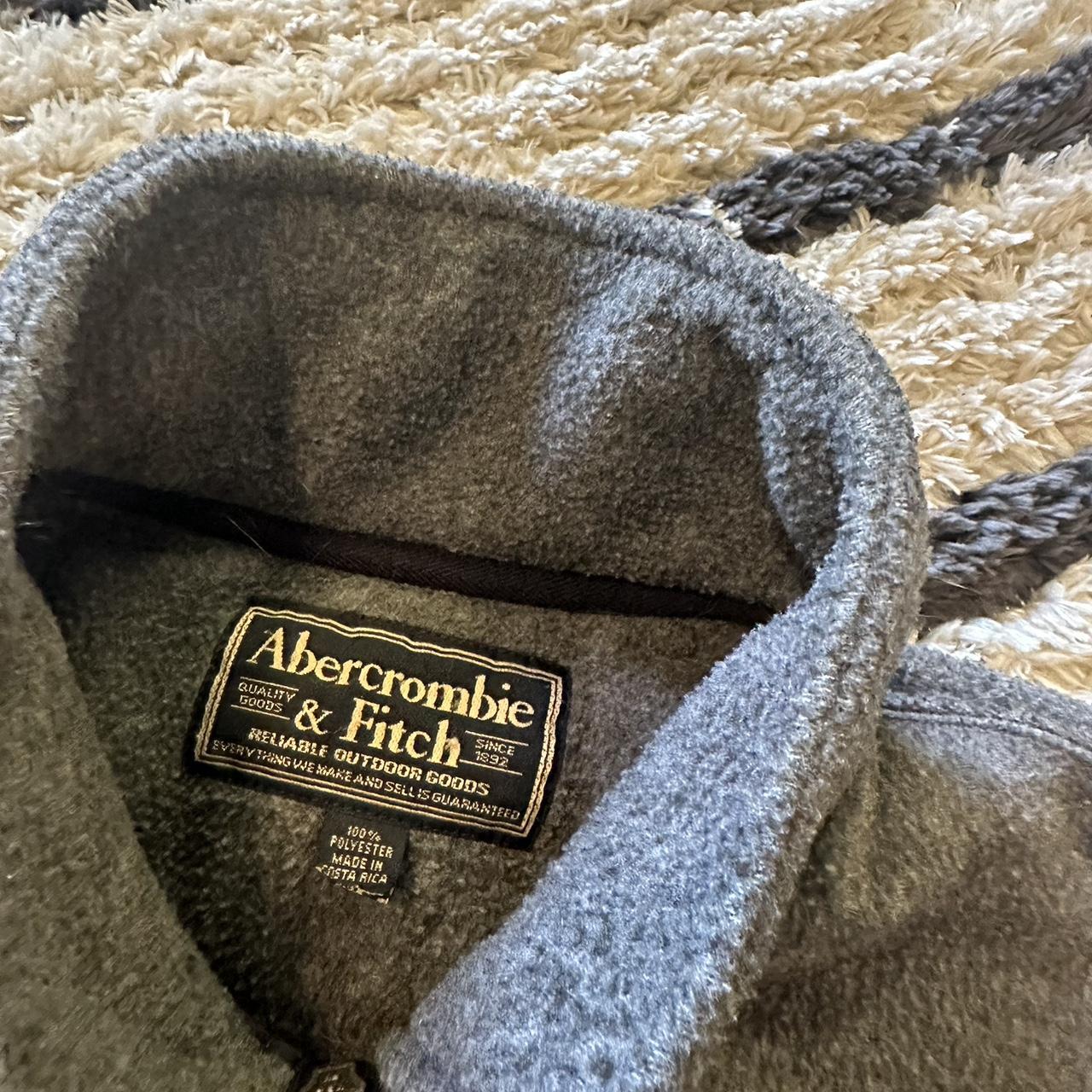 Vintage 90s Abercrombie and fitch pullover fleece... - Depop