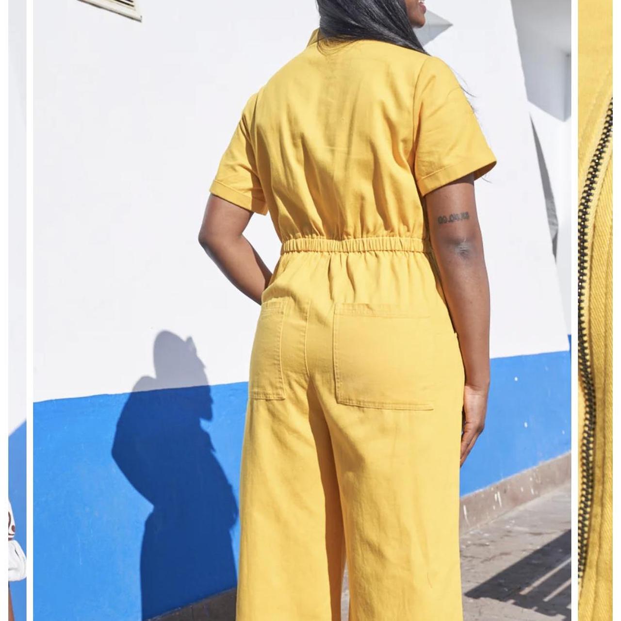 Lucy & Yak Ragan Jumpsuit in Freesia Yellow SOLD... - Depop