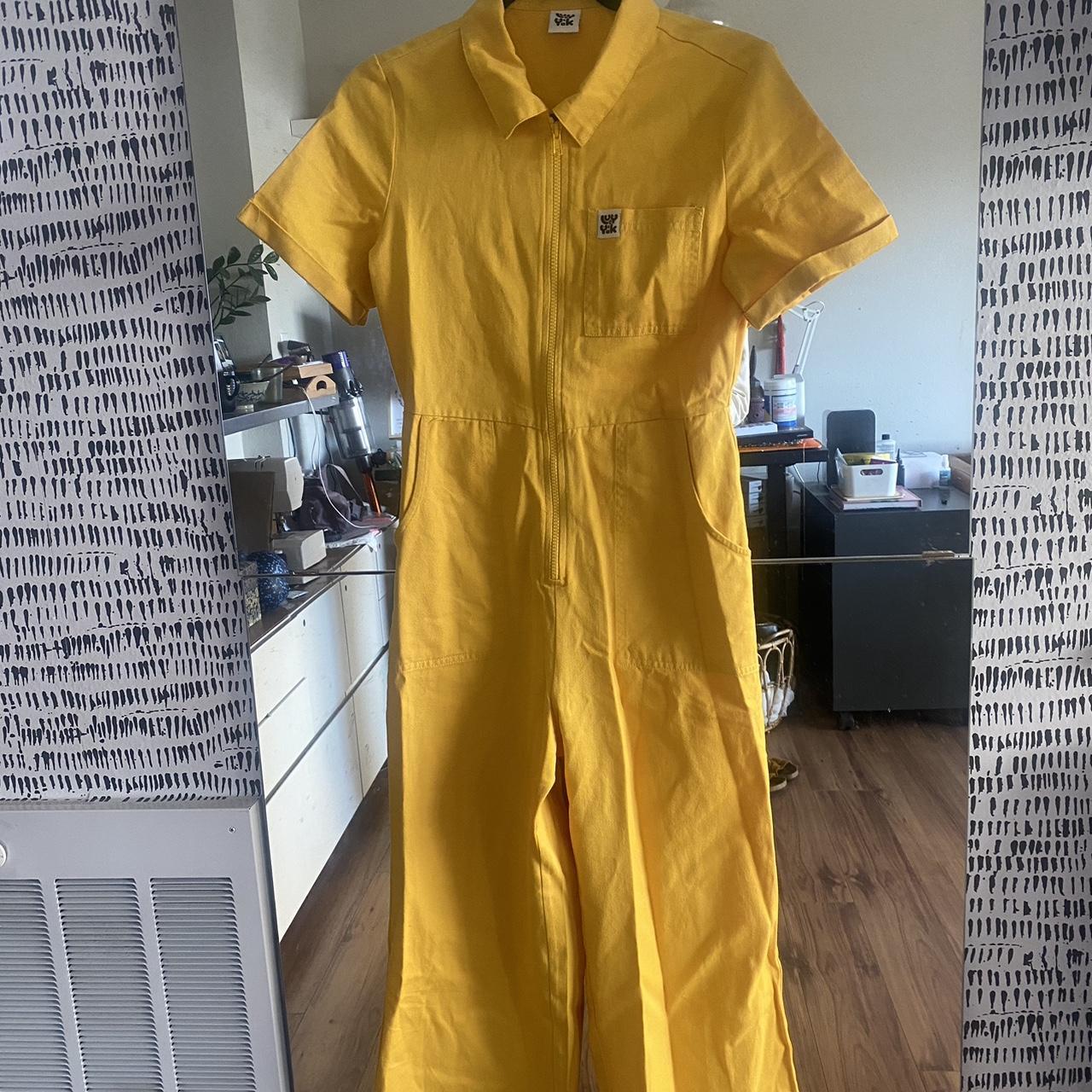Lucy & Yak Ragan Jumpsuit in Freesia Yellow SOLD... - Depop