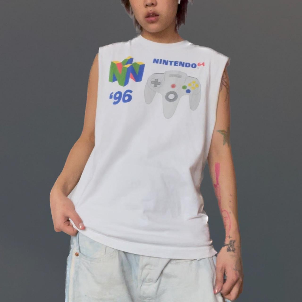 Nintendo Men's White T-shirt | Depop