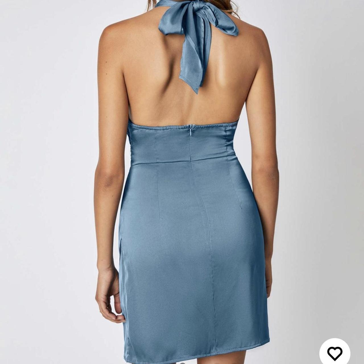 Cider halter neck satin mini dress. Gorgeous on but... - Depop