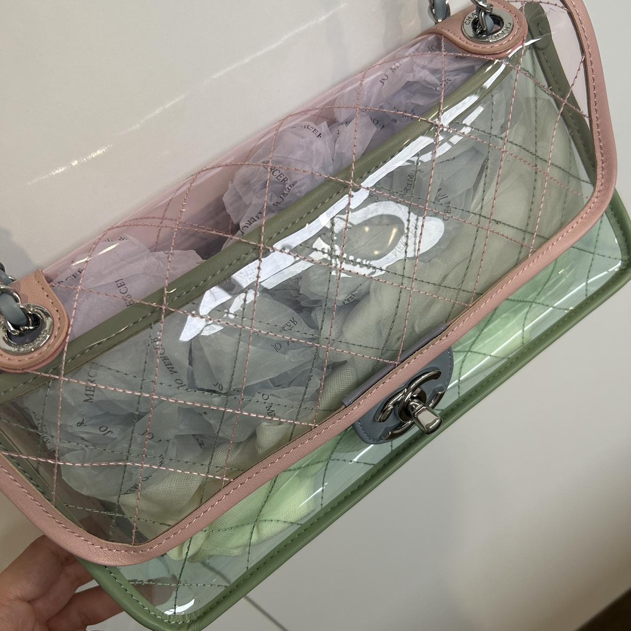 Transparent flap bag - free shipping In excellent... - Depop