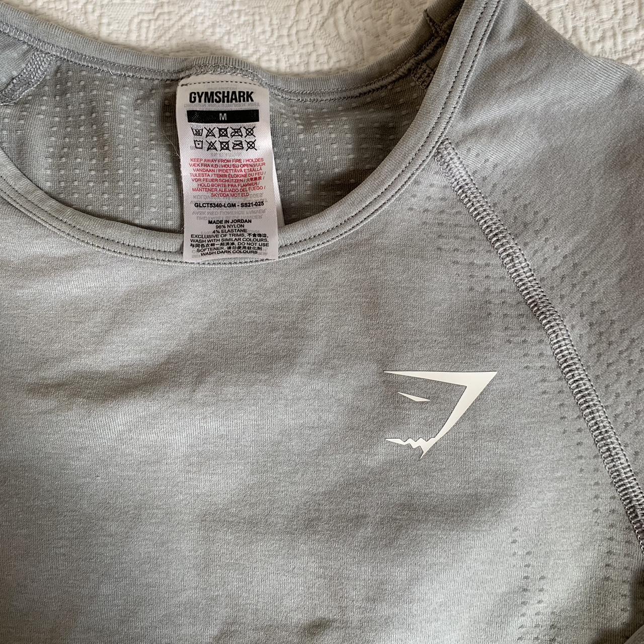 Gymshark grey long sleeve top Super comfy and cute.... - Depop