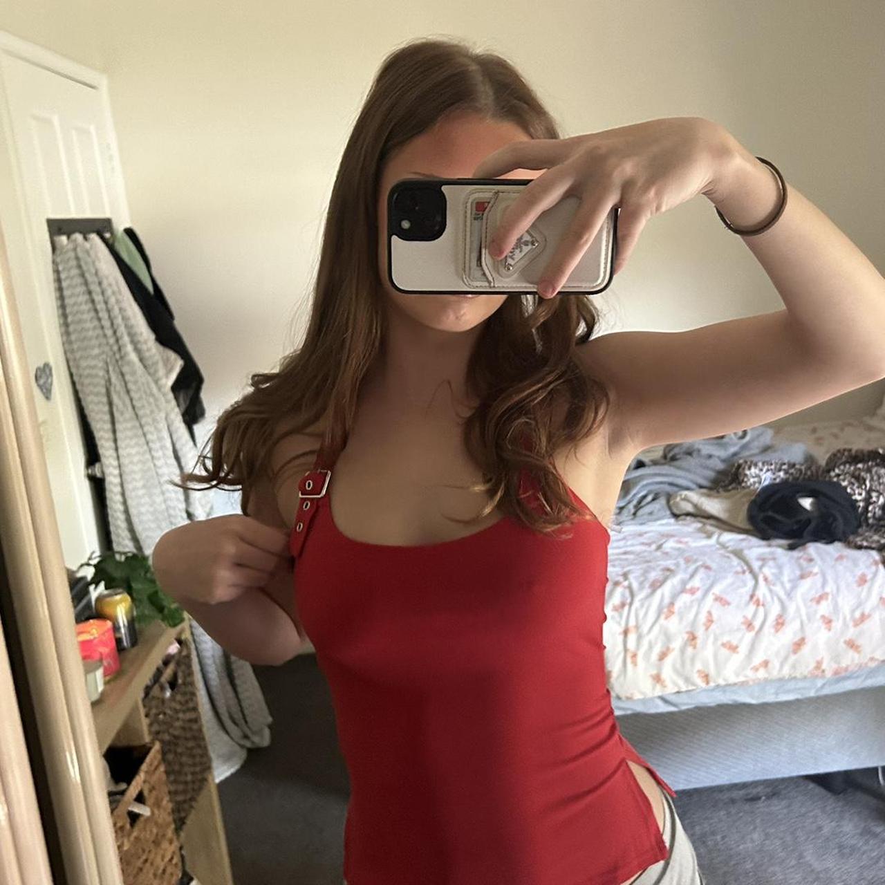 Glassons red open back halter top ️ ️ I haven’t worn... - Depop