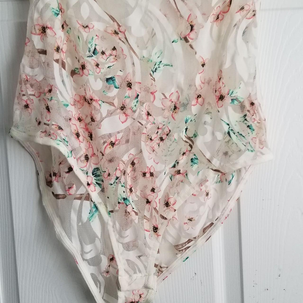 Fashion To Figure Sheer Bodysuit Size 1 Excellent... - Depop