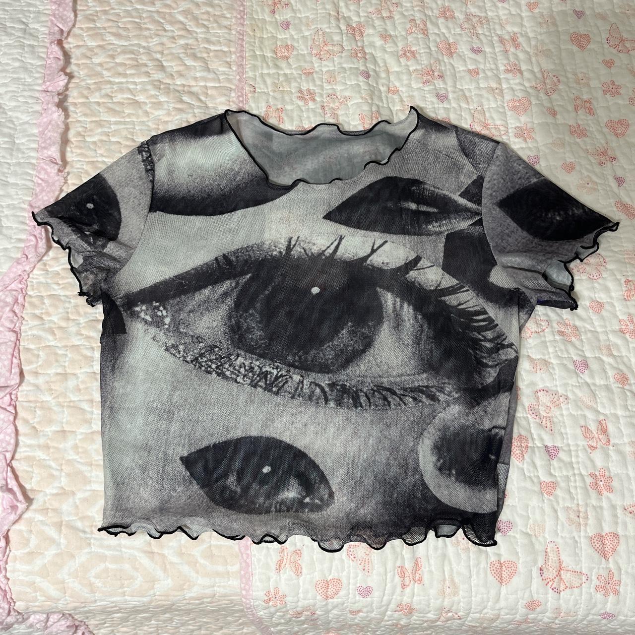 sheer eye top! super see through! open to offers! - Depop