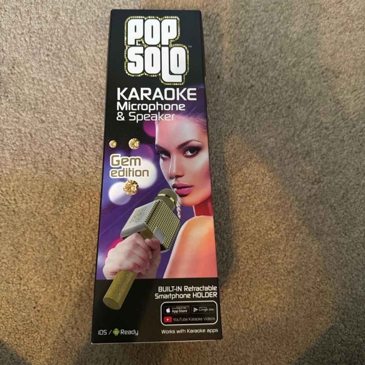 Pop Solo Gem Edition: Karaoke microphone and speaker... - Depop