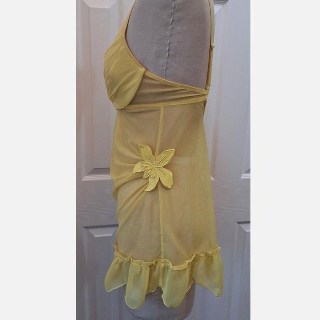 Victoria's Secret Sheer Mesh Ruffle Underwire Baby... | Depop