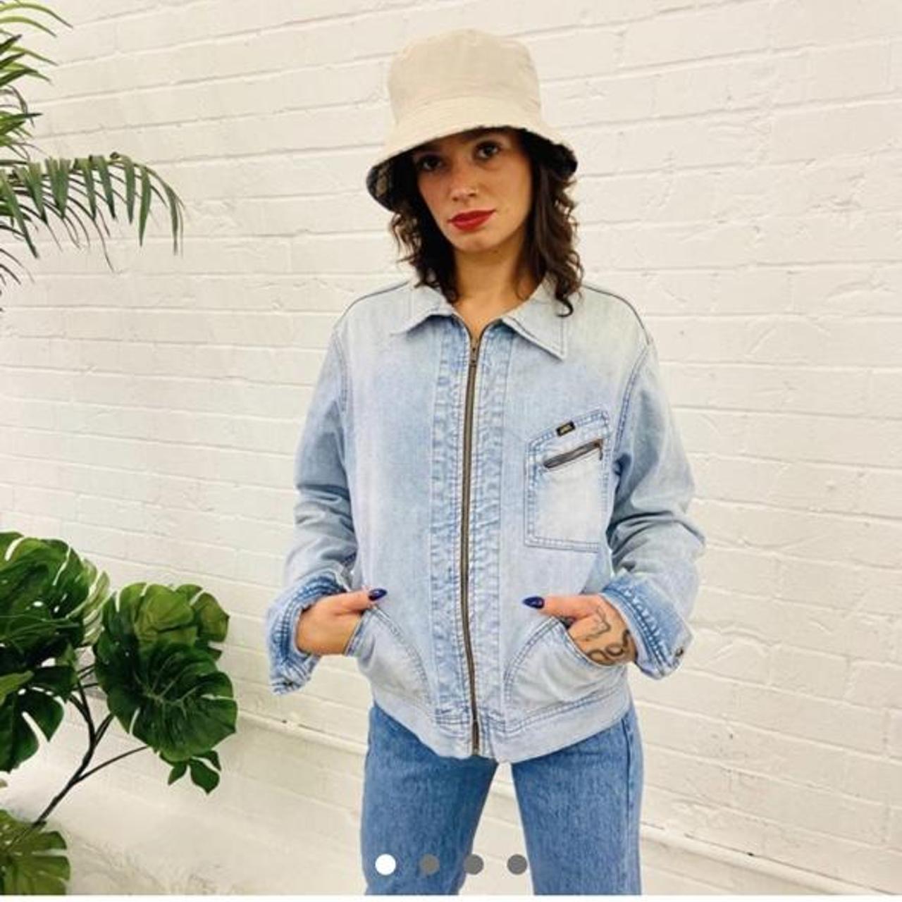 Lee Women's Blue Jacket | Depop