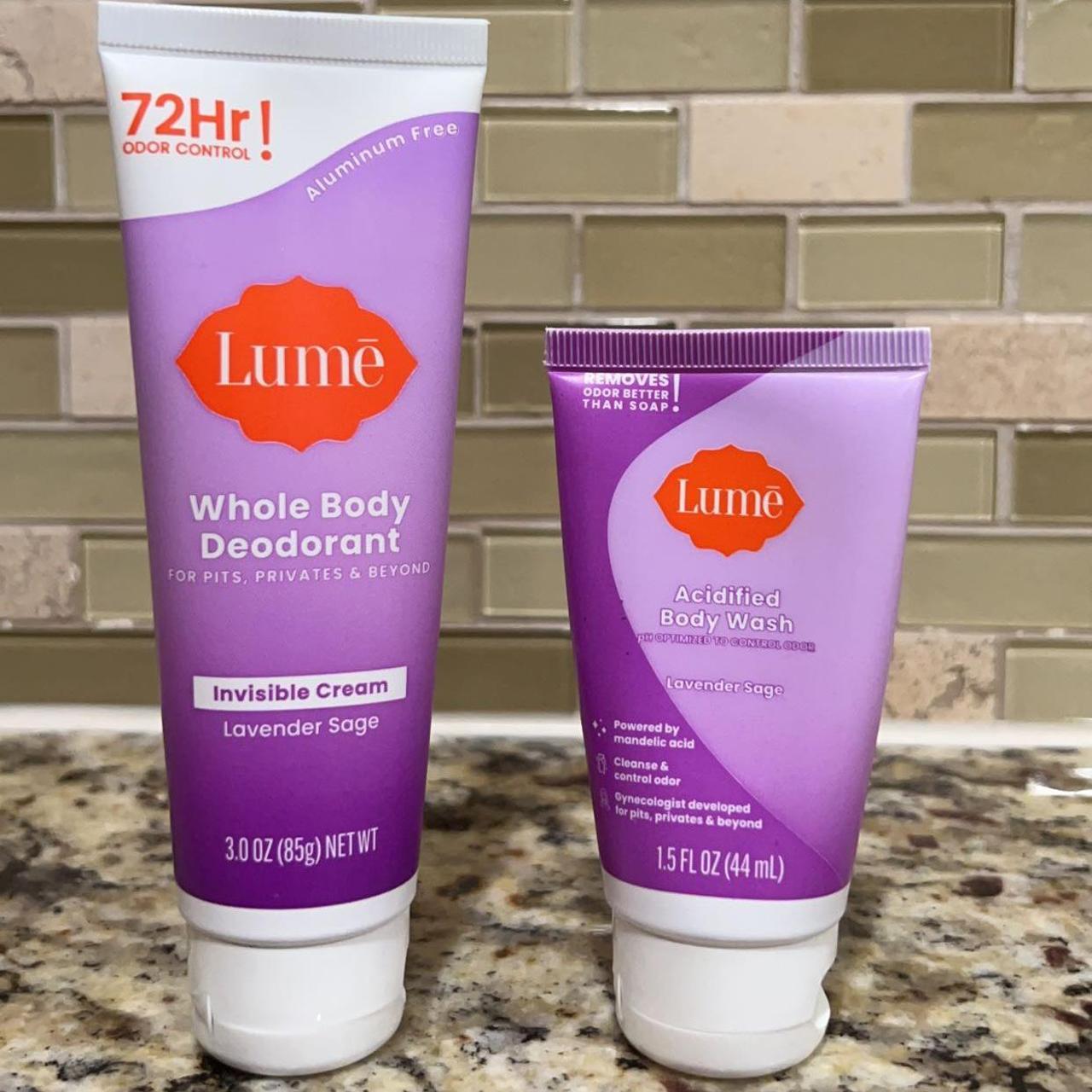 Lume deodorant cream and acidifying body... - Depop