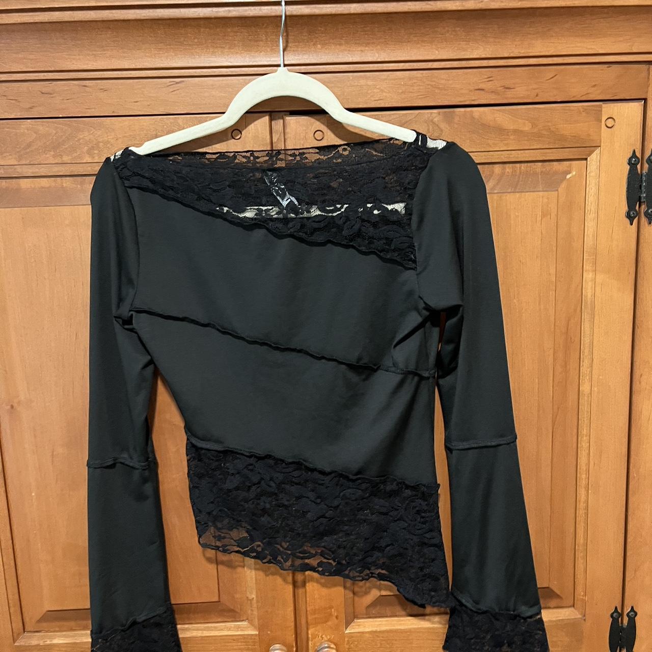 motel rocks asymmetrical lace top. worn once last... - Depop