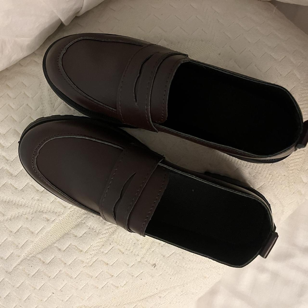 Japanese school uniform loafers, size US 6 / Asian... - Depop