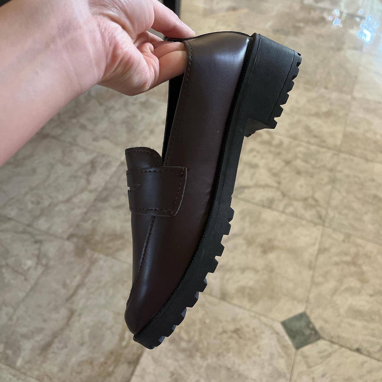 Japanese school uniform loafers, size US 6 / Asian... - Depop