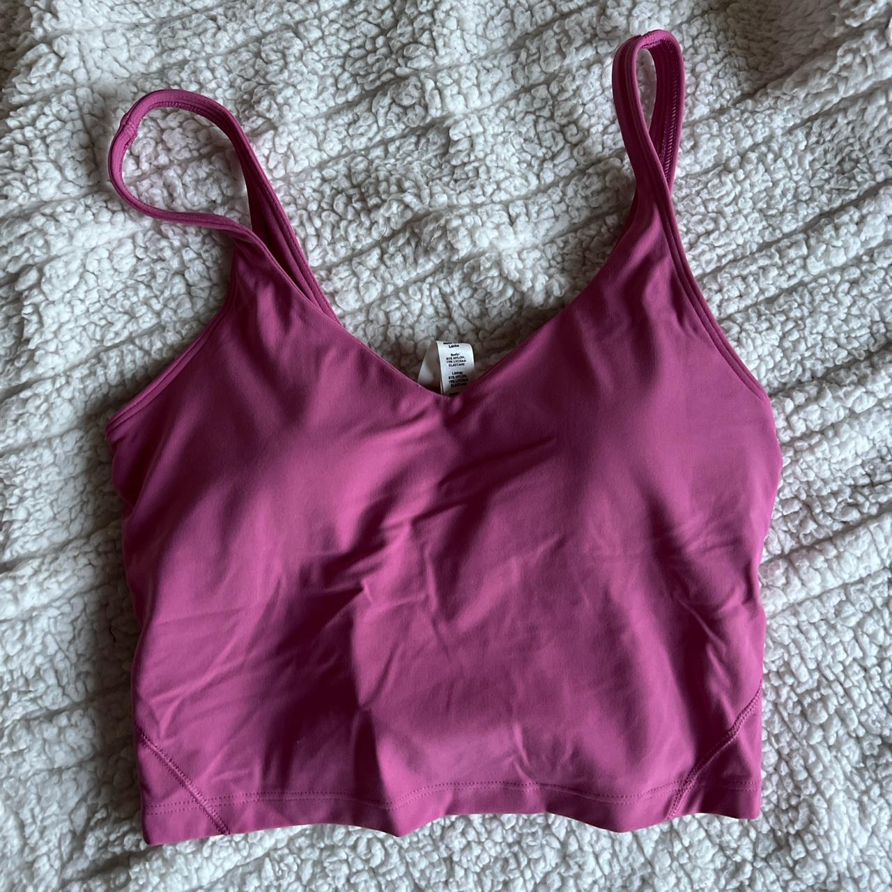 Lululemon pink align tank size 6 #lululemon... - Depop