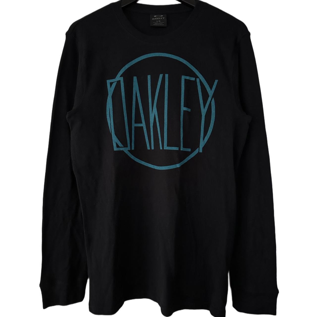 Vintage Oakley Black Tag Thermal Black Long Sleeve... - Depop