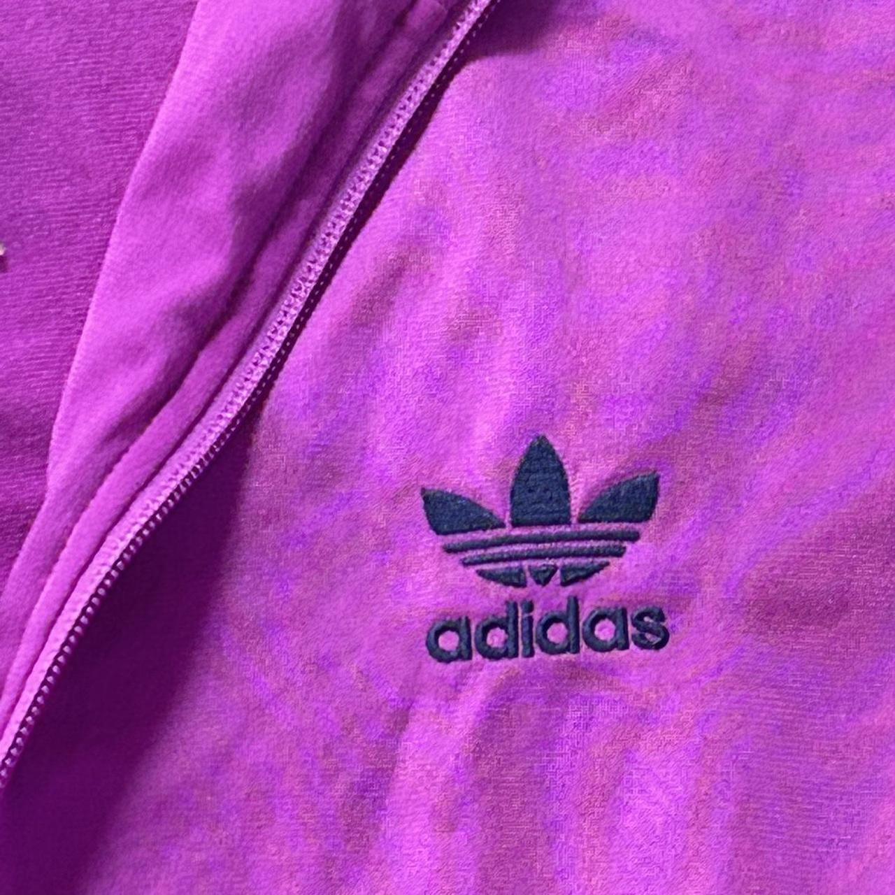Purple Adidas Track Jacket - size: large - brand:... - Depop