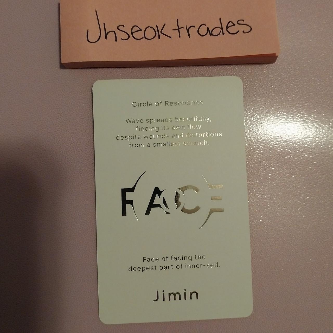 WTS BTS Jimin face photocard #kpop #bts #jimin... - Depop