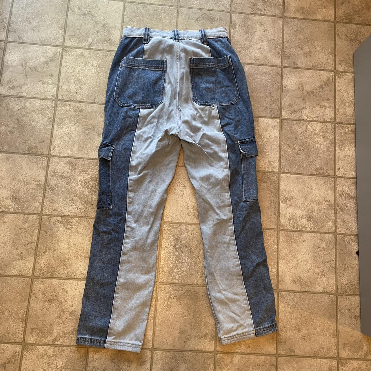 Pacsun colorblock cargo jeans! Size 28. #jeans... - Depop