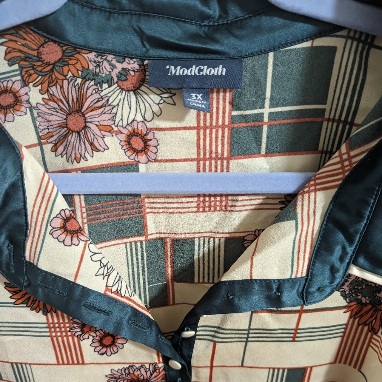ModCloth Women's multi Blouse | Depop