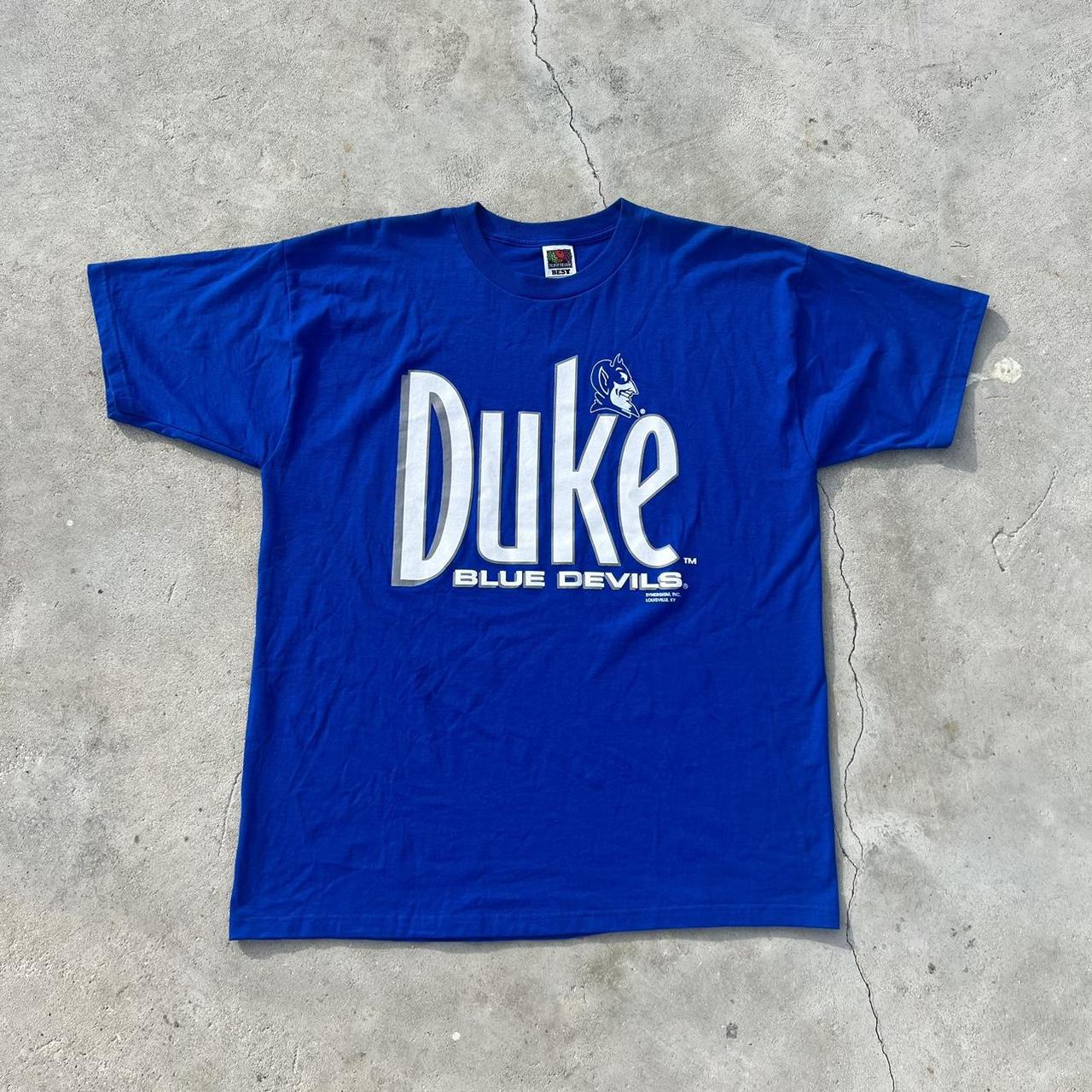 Vintage 90s Duke Blue Devils Tshirt Good condition... - Depop