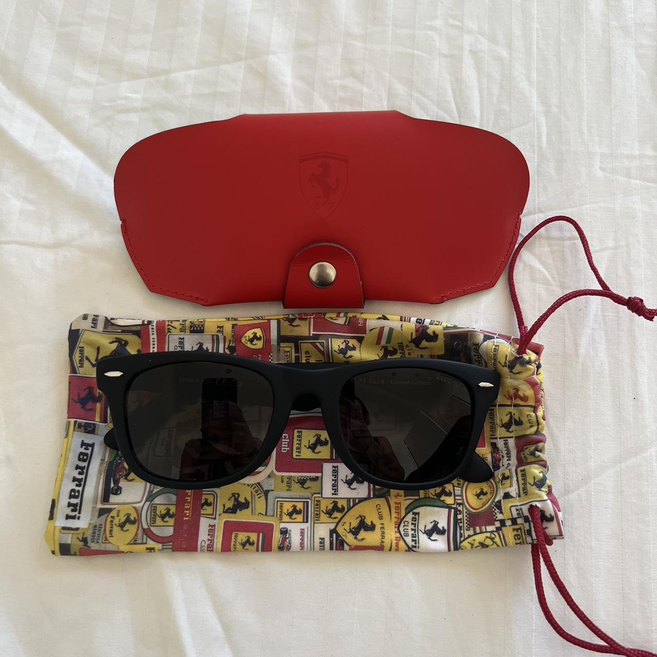Ferrari F1 Club Sunglasses Never worn, made in Italy... - Depop