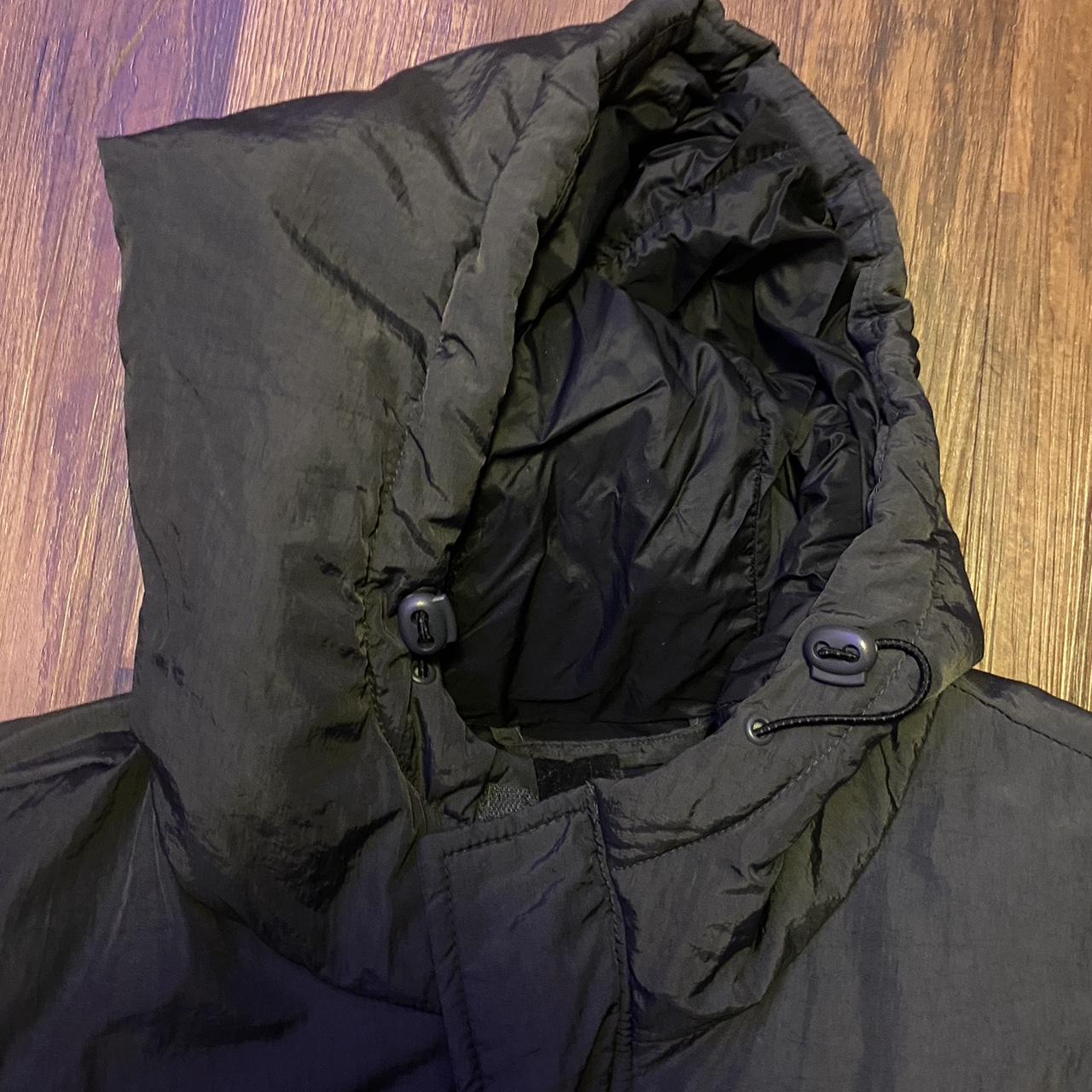 Goodfellow Puffer Jacket - Dark Grey - Size Large... - Depop