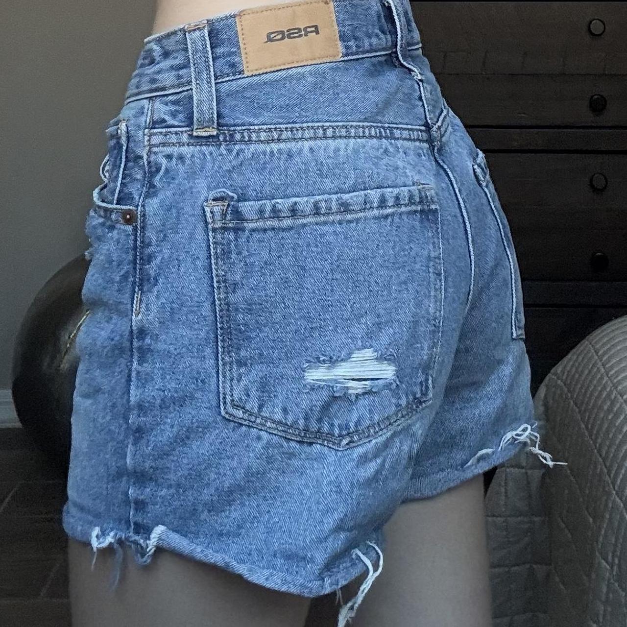 RSQ Mid-length jorts Mid rise Size 23 but fits more... | Depop